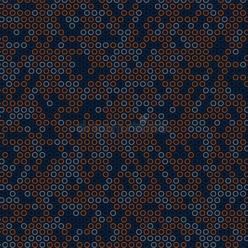 Dark Blue Background with Yellow, Orange, Light Blue, Dark Blue CIRCLES ...