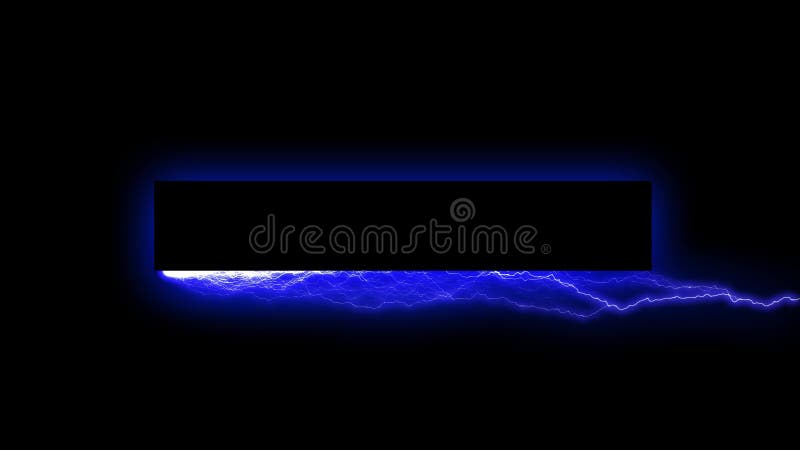 Dark Blue Background for Your Intro or Other Design with Lightnings ...