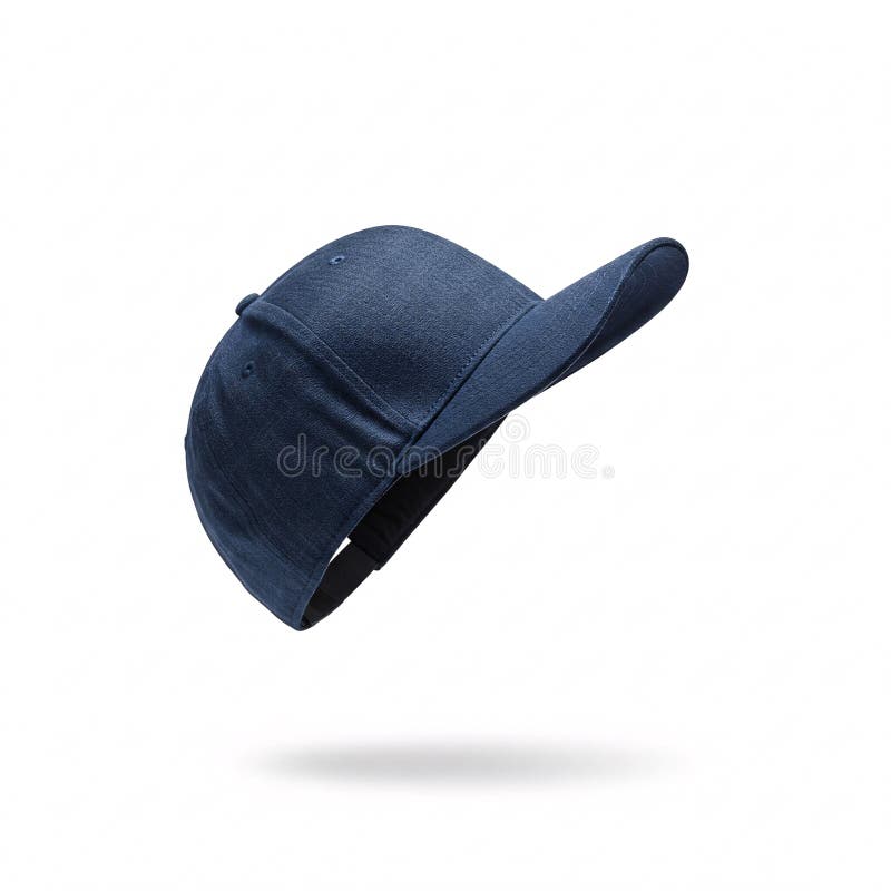 Dark Blue Baseball Cap, Isolated on White Background Stock Illustration ...