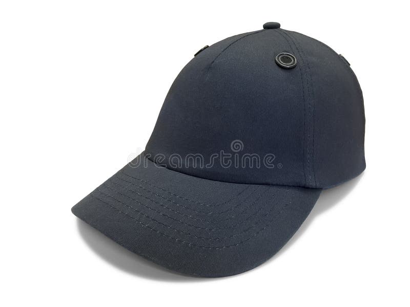 Dark blue baseball cap stock photo. Image of protection - 76358336