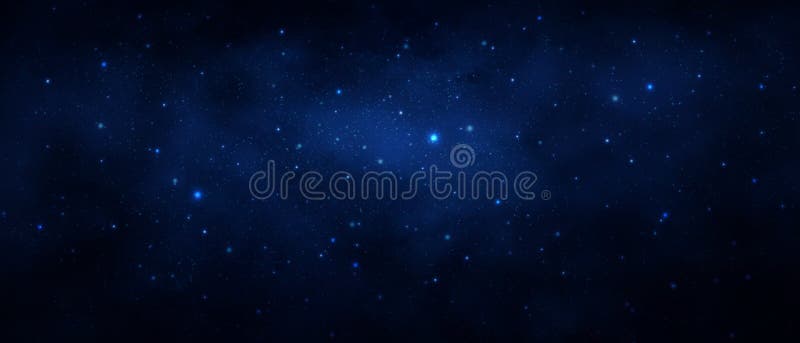 Dark Blue and Black Starry Universe Background Stock Illustration ...
