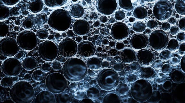 Dark Blue Bubble Texture Abstract Background Stock Illustration ...
