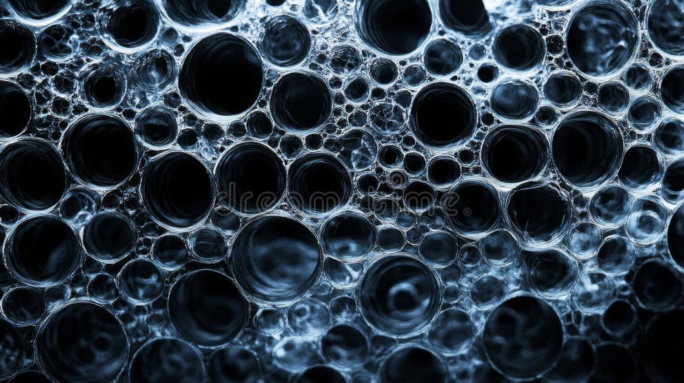 Dark Blue Bubble Texture Abstract Background Stock Illustration ...
