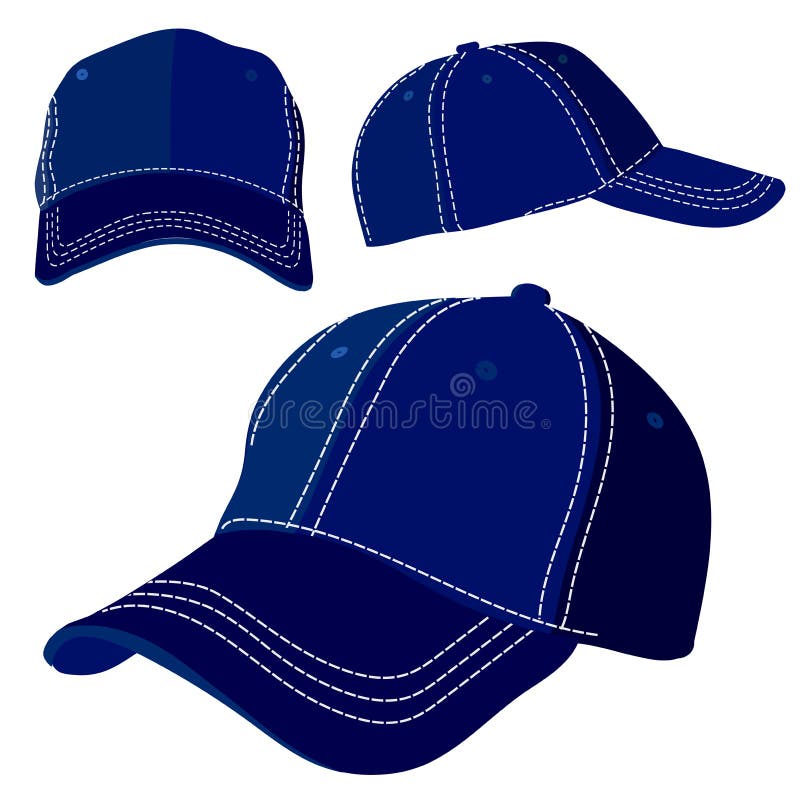 Dark blue cap stock vector. Illustration of uniform - 110818143