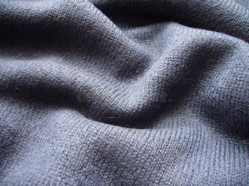 Dark Blue Cashmere. Cashmere Sweater. Woolen Fabric Texture Stock Image ...