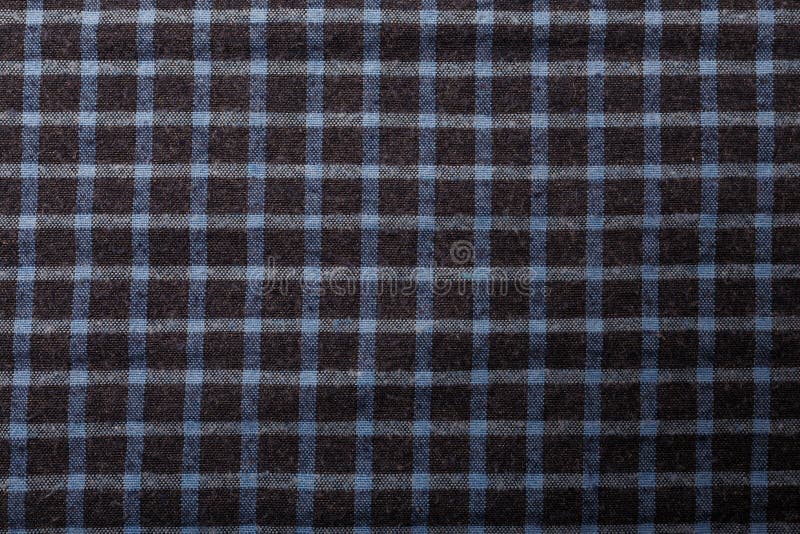 Dark Blue Checkboard Pattern Shirt Fabric Background, Garment Texture ...