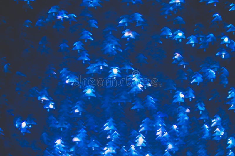Dark Blue Christmas Tree Pattern Background Stock Image - Image of ...