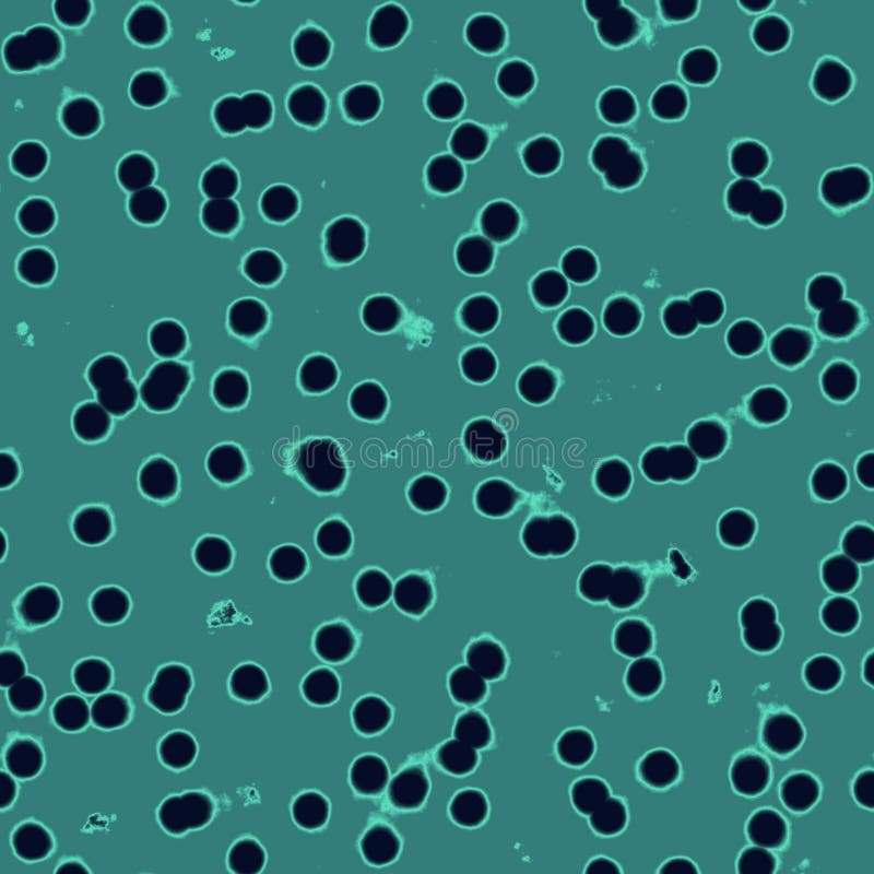 Dark Blue Circle Dots and Light Blue Stains Mixed into Endless ...