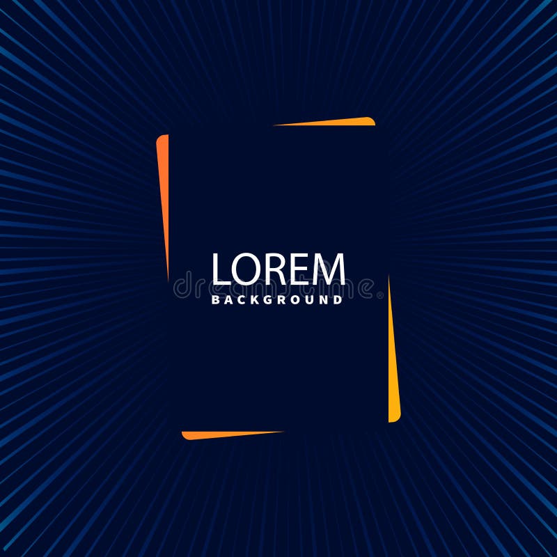 Dark Blue Comic Zoom Lines Background Stock Vector - Illustration of ...