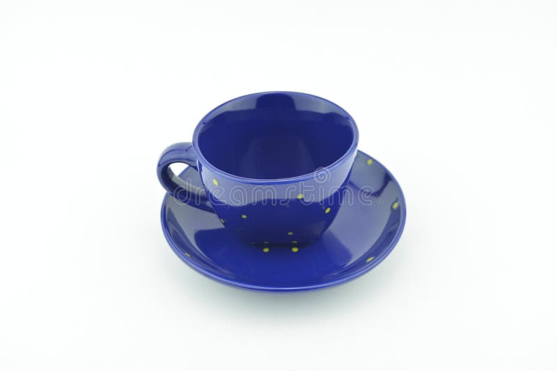 Dark Blue Cup of Tea. Tea in the Morning Stock Photo - Image of dark ...