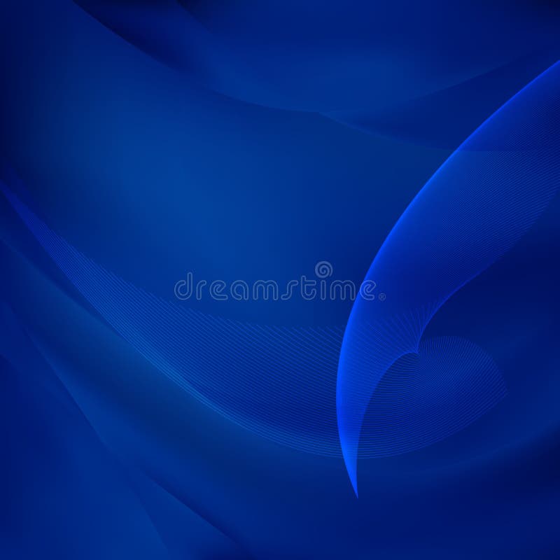 Dark Blue Curved Lines Background Stock Vector - Illustration of curved ...