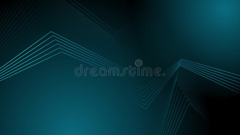 Dark Blue Curved Refracted Geometric Lines Tech Abstract Motion Background Stock Video - Video ...