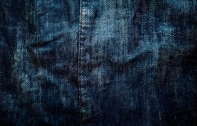 Dark Blue Denim Texture with Soft Glow Stock Illustration ...