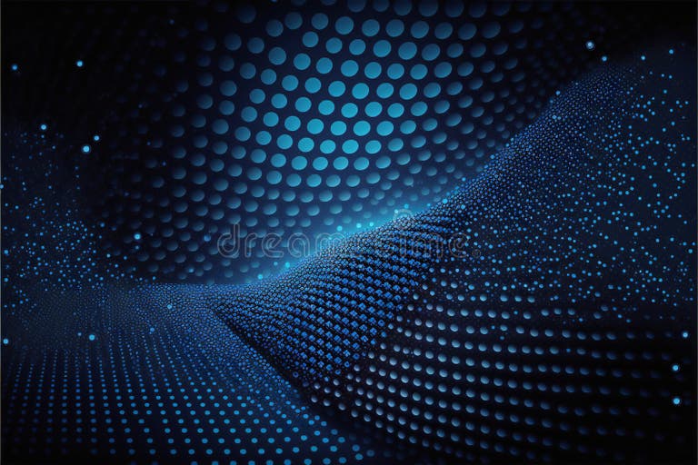 Dark Blue with Dots Pattern, Abstract, Backgrounds Stock Illustration ...