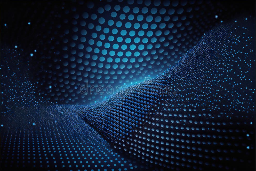 Dark Blue with Dots Pattern, Abstract, Backgrounds Stock Illustration ...