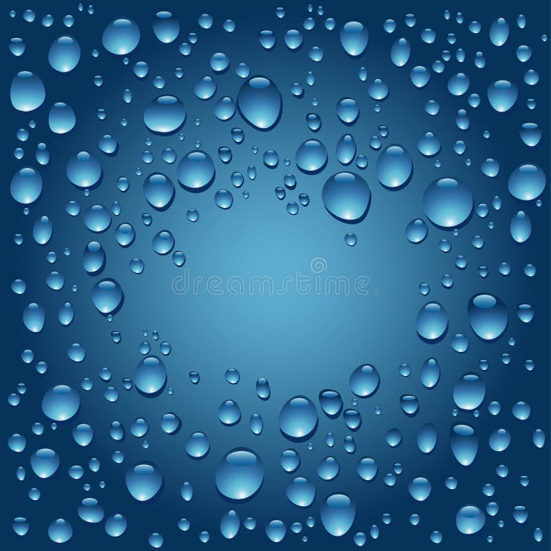 Rain with Very Realistic Drops Stock Illustration - Illustration of ...
