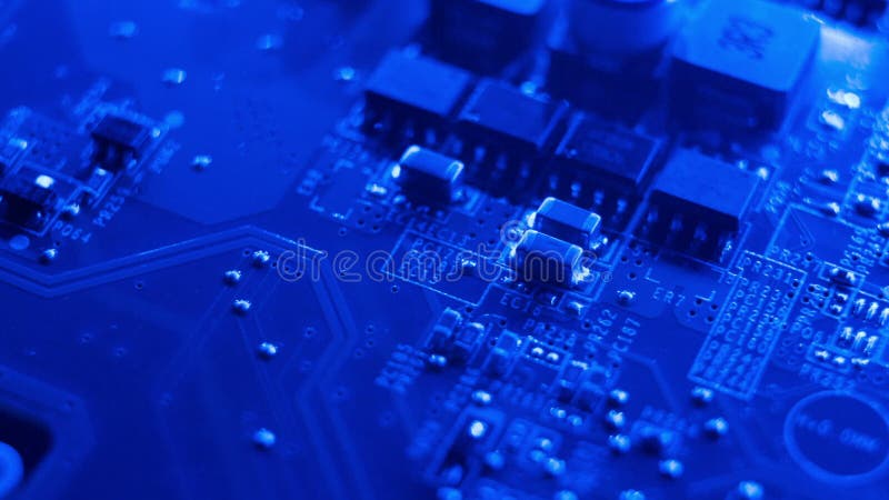 Technology blue background stock video. Video of motion - 47072959