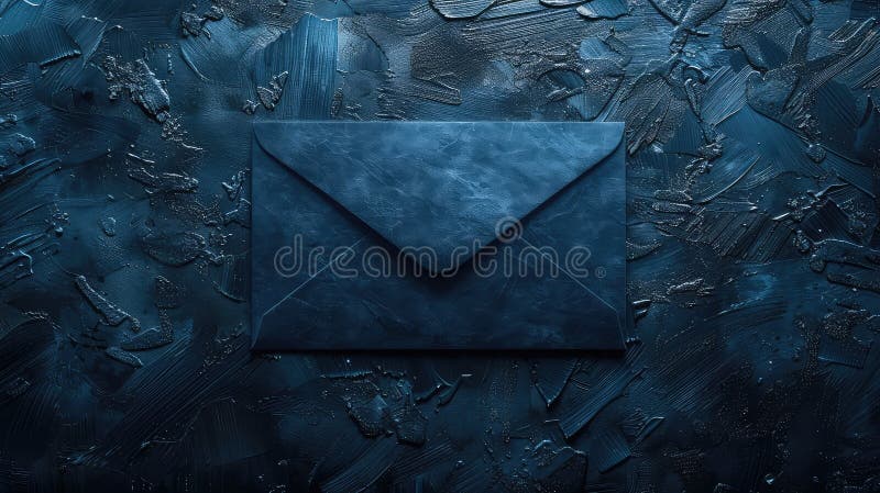 Dark Blue Envelope on Textured Surface Stock Photo - Image of ...