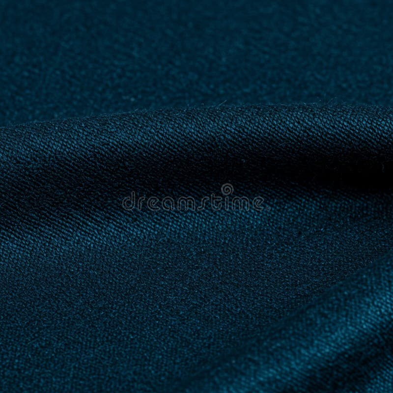 Dark Blue Fabric with a Smooth Texture and Visible Weave Pattern ...
