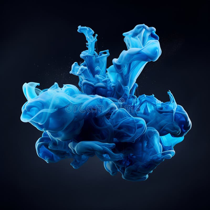 Fluid Blue Splash Harmony stock image. Image of clean - 301812173