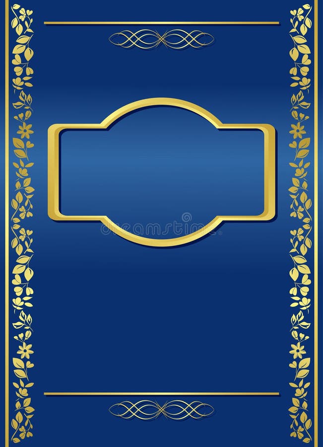 Dark Blue Frame with Gradient - Vector Stock Vector - Illustration of ...