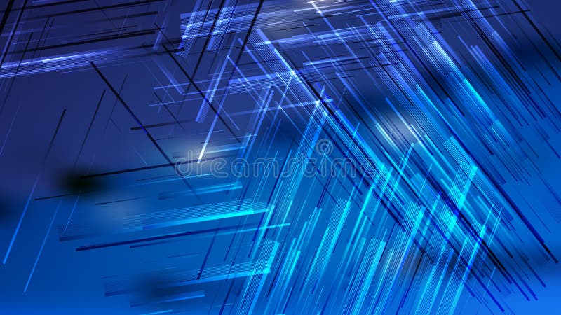 Dark Blue Geometric Random Irregular Lines Background Stock Vector ...