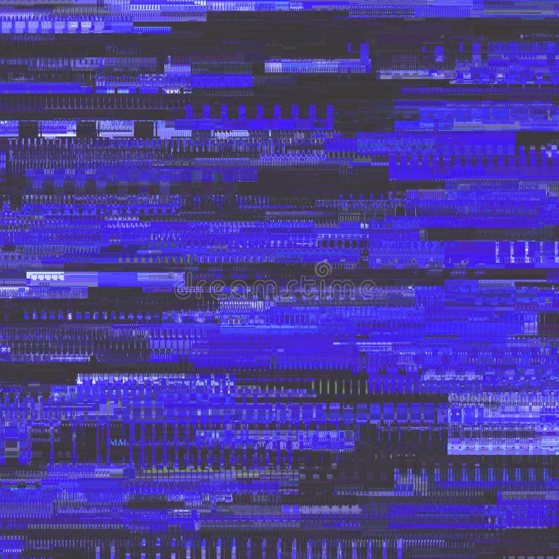 Dark Blue Glitch Unique Design Abstract Digital Pixel Noise Error ...