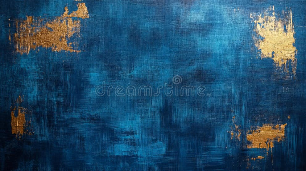 Dark Blue and Gold Abstract Texture Background Stock Illustration ...