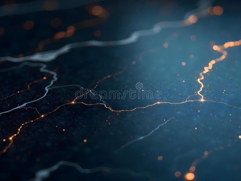 Dark Blue and Gold Abstract Texture with Flowing Lines, Creating a ...