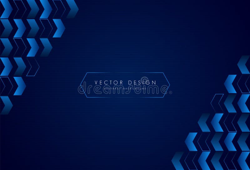 Dark Blue Gradient Abstract Background with Geometric Elements for ...