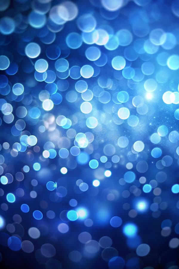 Dark Blue Gradient Bokeh Background Stock Illustration - Illustration ...