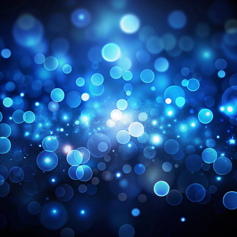 Dark Blue Gradient Bokeh Background Stock Illustration - Illustration ...