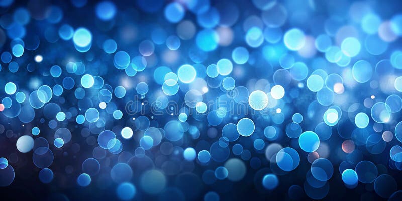 Dark Blue Gradient Bokeh Background Stock Illustration - Illustration ...