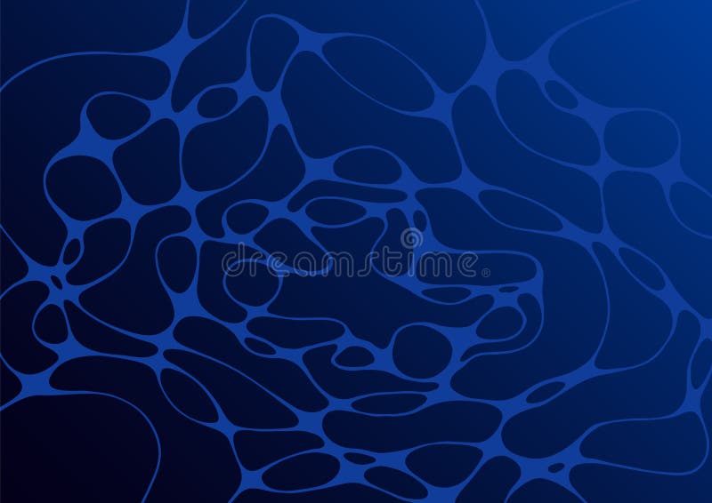 Dark Blue Gradient Background with Fluid Grid Elements. Stock Vector ...