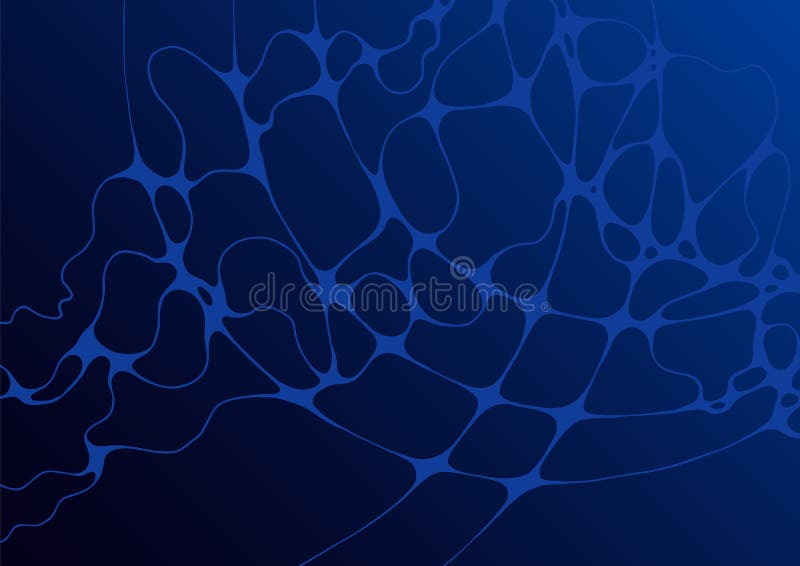 Dark Blue Gradient Background with Fluid Grid Elements Stock Vector ...