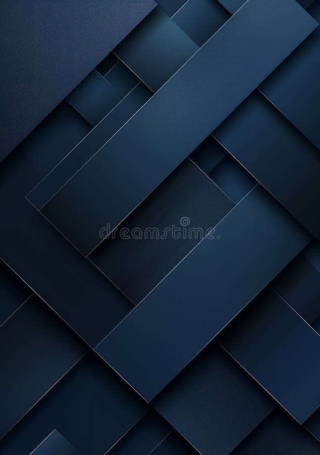 Dark Blue Gradient Background with Overlapping Black Geometric Shapes ...