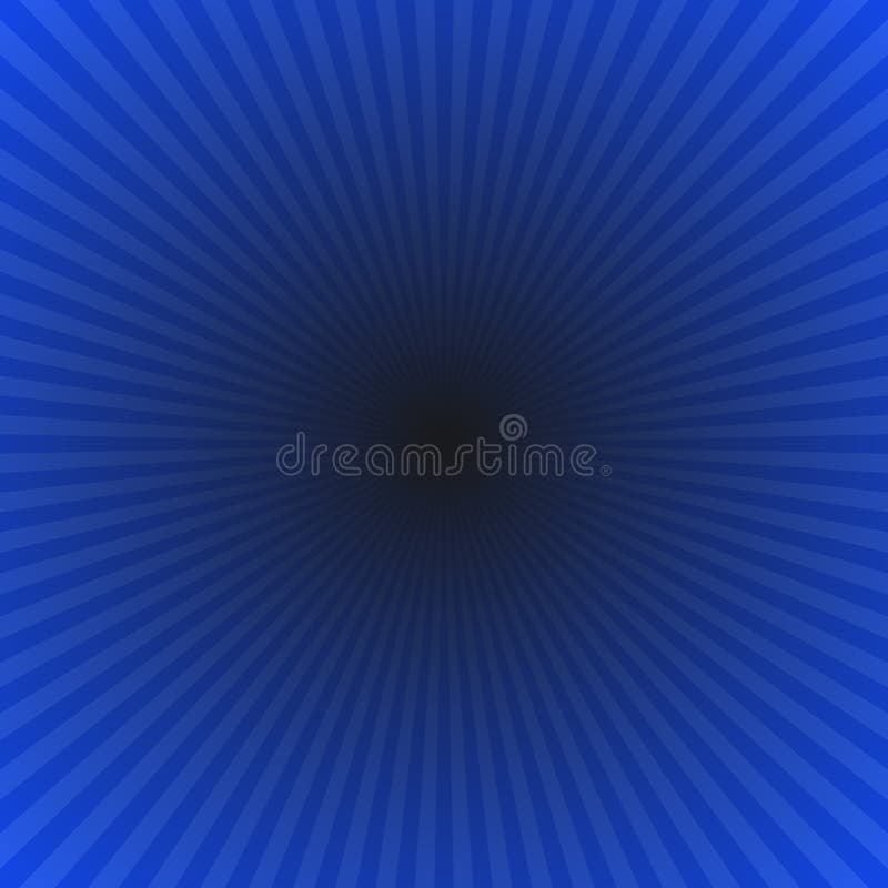Dark Blue Gradient Ray Burst Background - Hypnotic Vector Graphic Stock ...