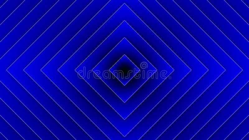 Dark Blue Gradient Square Background with Glowing Lines. Loopable ...