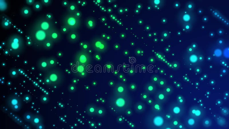 Blue Stylized Atom and Electrons Stock Video - Video of background ...