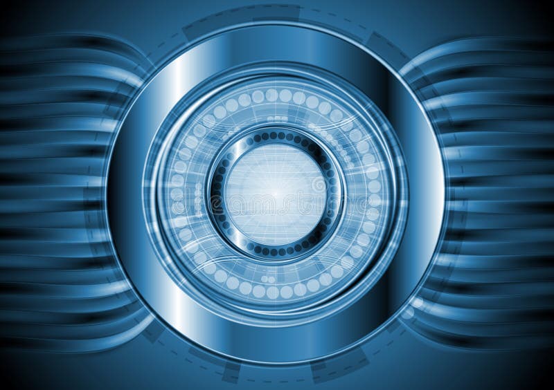 Dark Blue Hi-tech Background. Vector Design Stock Vector - Illustration ...
