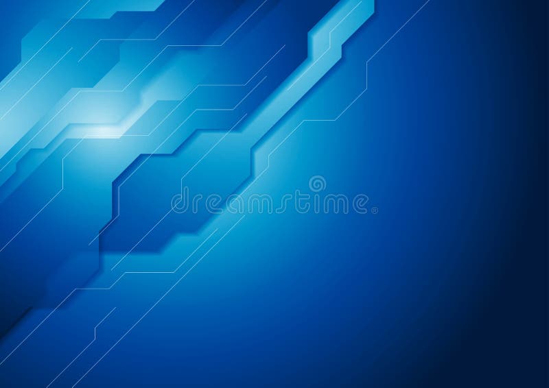 Dark Blue Hi-tech Vector Background Stock Vector - Illustration of dark ...