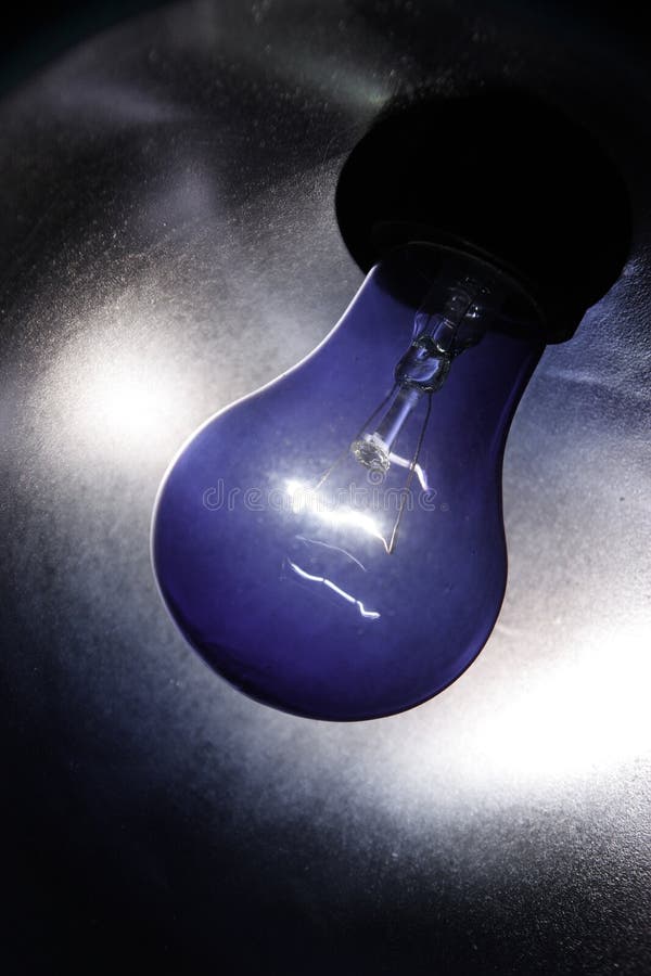 Dark blue lamp stock image. Image of energy, ease, blue - 104020511