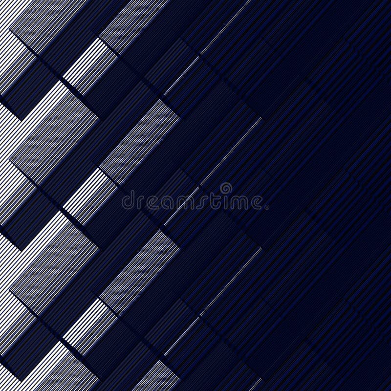 Dark Blue Layered Pattern from Square Intersections Stock Illustration ...