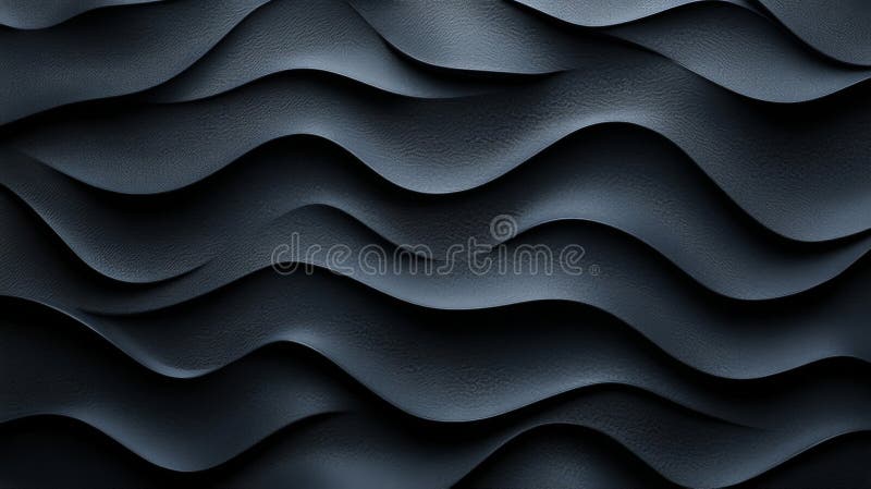 Dark Blue Leather Wave Abstract Background Design Stock Illustration ...