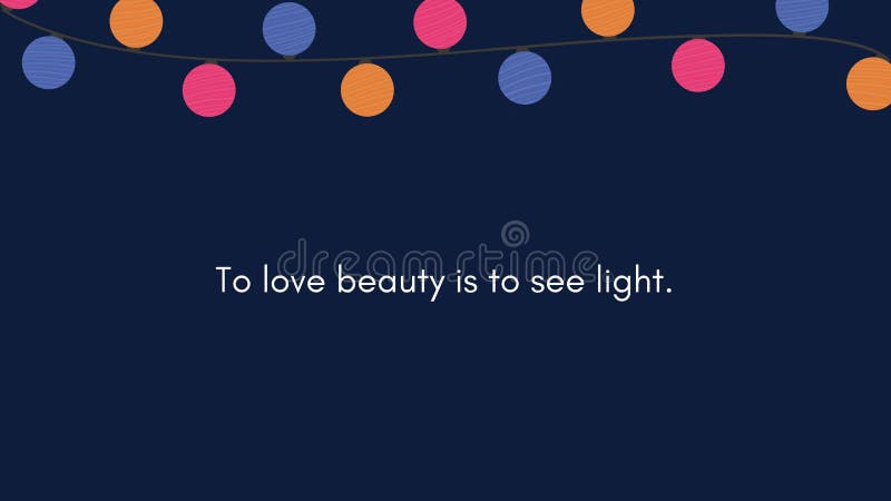 Dark Blue Lights Motivational Desktop Wallpaper Stock Illustration ...