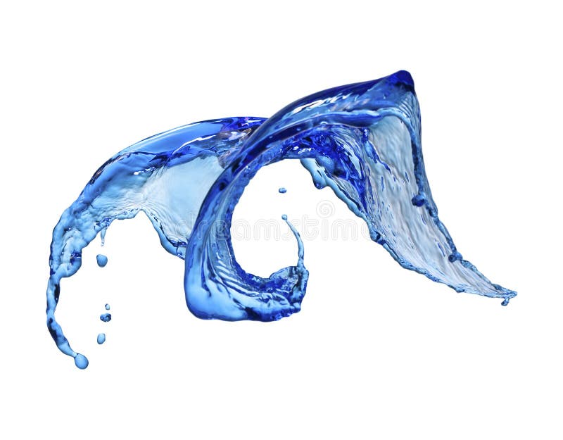 Dark Blue Liquid Splash Isolated on White Background Stock Photo ...