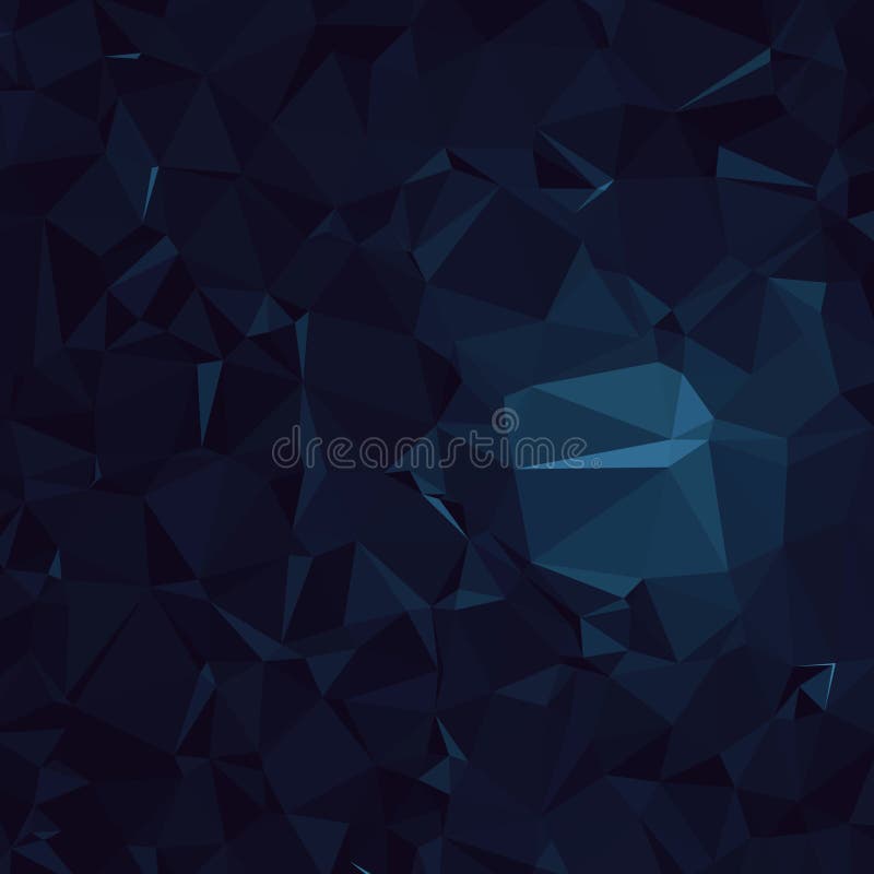 Simple Dark Blue Polygonal Background Stock Illustration - Illustration ...
