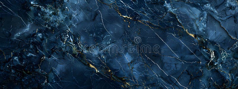 Dark Blue Marble Texture with Intricate Patterns Stock Illustration ...
