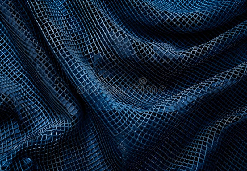 Dark Blue Mesh Fabric with Diamond Pattern Stock Illustration ...