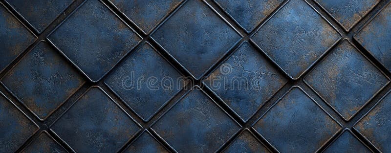 Dark Blue Metal Diamond Pattern Texture Stock Illustration ...